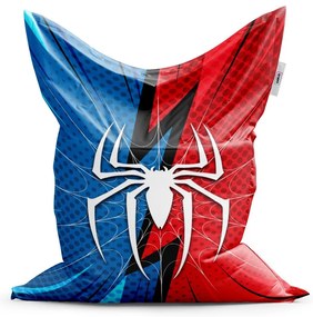Sedací vak Classic Spider, červená / modrá
