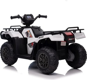 LEAN CARS Čtyřkolka na akumulátor JC915, bílá