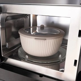 Orion Mísa / box s víkem DORA 2,6L, kulatá pr. 21 cm, sv. hnědá