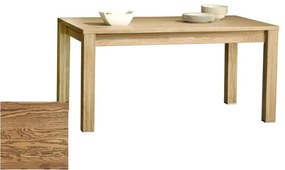 Rozkládací dubový jídelní stůl Orlando 160x90 cm - tmavý dub
