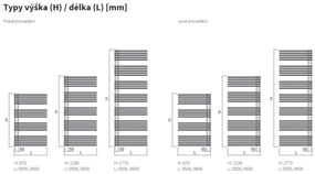Isan Falco 1850 x 600 mm koupelnový radiátor bílý