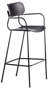 ARRMET - Barová židle KIYUMI WOOD, vysoká