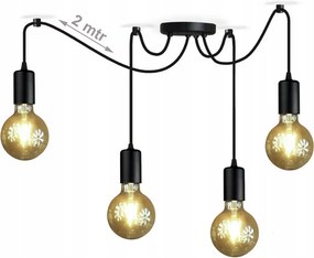 Závěsná stropní lampa Pajak 4 lustry 4xE27 Loft stropní lampy lustry