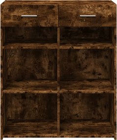Příborník kouřový dub 80 x 42,5 x 93 cm kompozitní dřevo 3281480