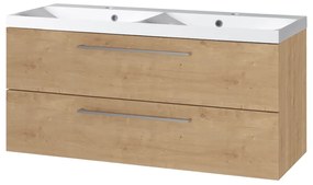 Mereo Mereo, Bino, koupelnová skříňka s umyvadlem z litého mramoru 121 cm, CN623M