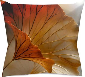 SATÉNOVÝ POVLAK NA POLŠTÁŘ SATYNLOVE PREMIUM 40X40 CM LISTY