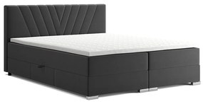 Kontinentální postel dvoulůžko BOXSPRING ERNI + topper v ceně | 160x200 | VÝBĚR TKANIN