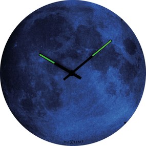 Nástěnné hodiny Blue Moon Dome