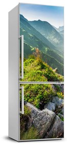 Wallmuralia Nálepka na ledničku samolepící Hory léto 60x180 cm