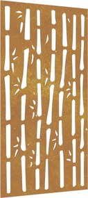 vidaXL Zahradní nástěnná dekorace 105 x 55 cm cortenová ocel Bambus [824481]