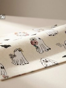 Sinsay - Prostírání na stůl s halloweenským motivem 2 ks - krémová