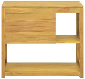 Koupelnová skříňka 85 x 40 x 75 cm masivní teakové dřevo - Default Title
