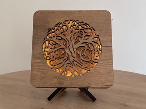 Li-Go "Strom života" lampa 19x19cm provedení povrchu: dub