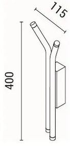 LED Nástěnné svítidlo CASCADE LED/10W/230V 3000K