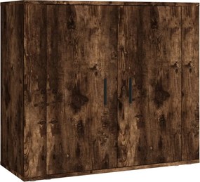 Skříň highboard kouřový dub kompozitní dřevo 3185364
