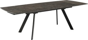 ACTONA Rozkládací jídelní stůl BLACKBURN černý 160/240x97 cm