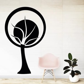 Abstraktní strom kruh - vinylová samolepka na zeď 130x80cm