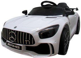 HračkyZaDobréKačky Dětské elektrické autíčko Mercedes AMG GTR bilé
