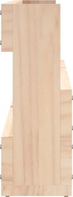 vidaXL Nástěnné botníky 2 ks 110x9x23 cm masivní akáciové dřevo [833275] Barva: Přírodní