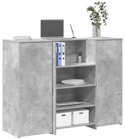 Recepční stůl betonově šedý 135x50x103,5 cm kompozitní dřevo 3324190