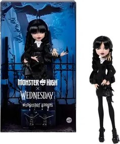 MATTEL Panenka Monster High x Wednesday Černé šaty / Sběratelská / 6-1