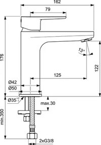 Ideal Standard Cerafine O - Umyvadlová baterie s výpustí Click-clack |