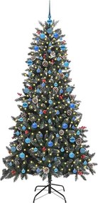 Umělý vánoční stromeček Zelená 210 cm PVC, plast a ocel 3395899