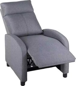 LuxuryForm DESIGN Televizní křeslo RUFO s polohováním - šedé