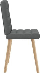 Jídelní židle 4 ks tmavě šedé textil 3315192