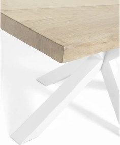 Jídelní stůl s deskou v dubovém dekoru 90x160 cm Argo – Kave Home