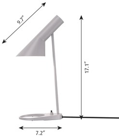 Louis Poulsen AJ Mini stolní lampa, světle šedá