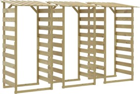 Pergoly se střechou 3 ks 100x90x200 cm impregnovaná borovice 3096649