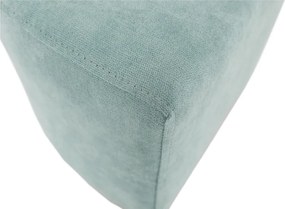 Klubové křeslo s taburetem, mentolová, ROSE