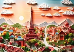 TREFL Puzzle Paper Art: Paříž / 1000 dílků / 68,3 x 48 cm