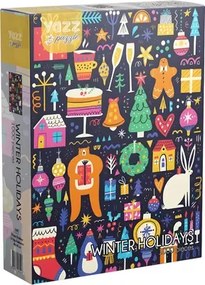 YAZZ Puzzle Zimní prázdniny / 1000 dílků / 68 x 48 cm
