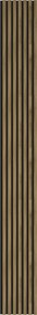 Mexen Lam-F, akustické stěnové lamely 275 × 31,5 cm, filc 6 mm, dub klasický, S105-275317-2812-072