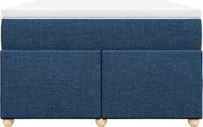 Box spring postel s matrací modrá 120x200 cm textil 3285372