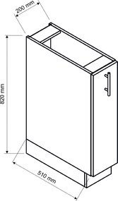 ALFASHOP NATÁLIA dolní světlá šedá D20 Cargo