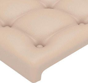 Čelo postele Cappuccino 180x5x118/128 cm umělá kůže 3116439
