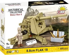 COBI 3141 Flak 18 8,8 cm / Stavebnice / 1:32 / 232 kostek / 1 figurka