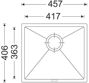 Set Sinks FRAME 457 Titanium + baterie Sinks PRONTO Titanium