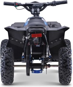 Ramiz Čtyřkolka na baterie E-STAR modrá 35 km/h + motor 1000W + nafukovací kola + nastavení sedadla