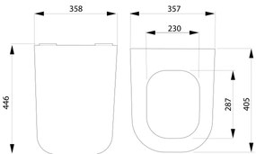 Bruckner - Záchodové prkénko SoftClose WALTER SLIM bílá