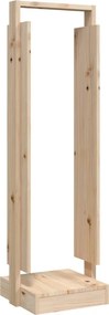 vidaXL Stojan na dřevo 33,5 x 30 x 110 cm masivní borovice [822622] Barva: Přírodní