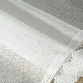 DEKORAČNÍ UBRUS 35X180 CM BÍLÝ