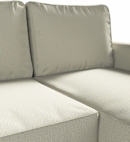 Potah na pohovku IKEA Backabro rozkládací se šezlongem barva béžová látka pletený vzor