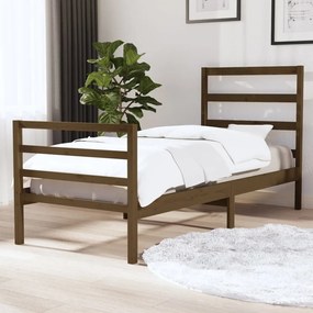 vidaXL Rám postele masivní borovice 90 x 190 cm Single [3103678] Barva: Bílá