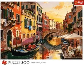 TREFL Puzzle Benátky při západu slunce / 500 dílků / 48 x 34 cm