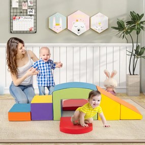 Costway 6 ks. Foam building blocks, soft building blocks s tunnel, stairs