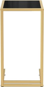 Stolek na notebook černý 50 x 35 x 65 cm tvrzené sklo 331646